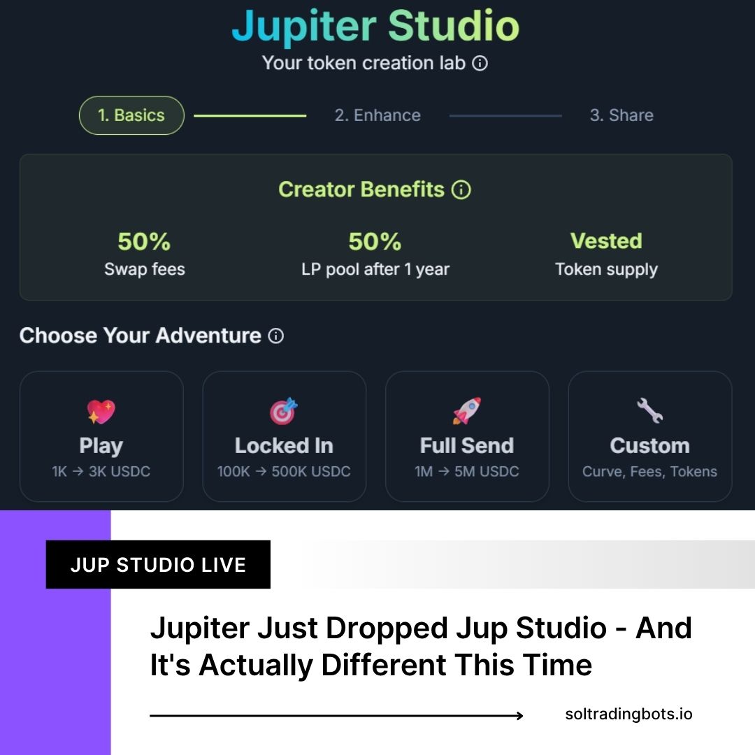 Jupiter Just Dropped Jup Studio - And It's Actually Different This Time - soltradingbots.io